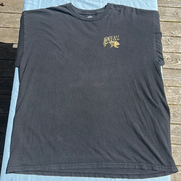 O'Neill | Shirts | Oneill Graphic Tee Front Back Blockprint Waves ...